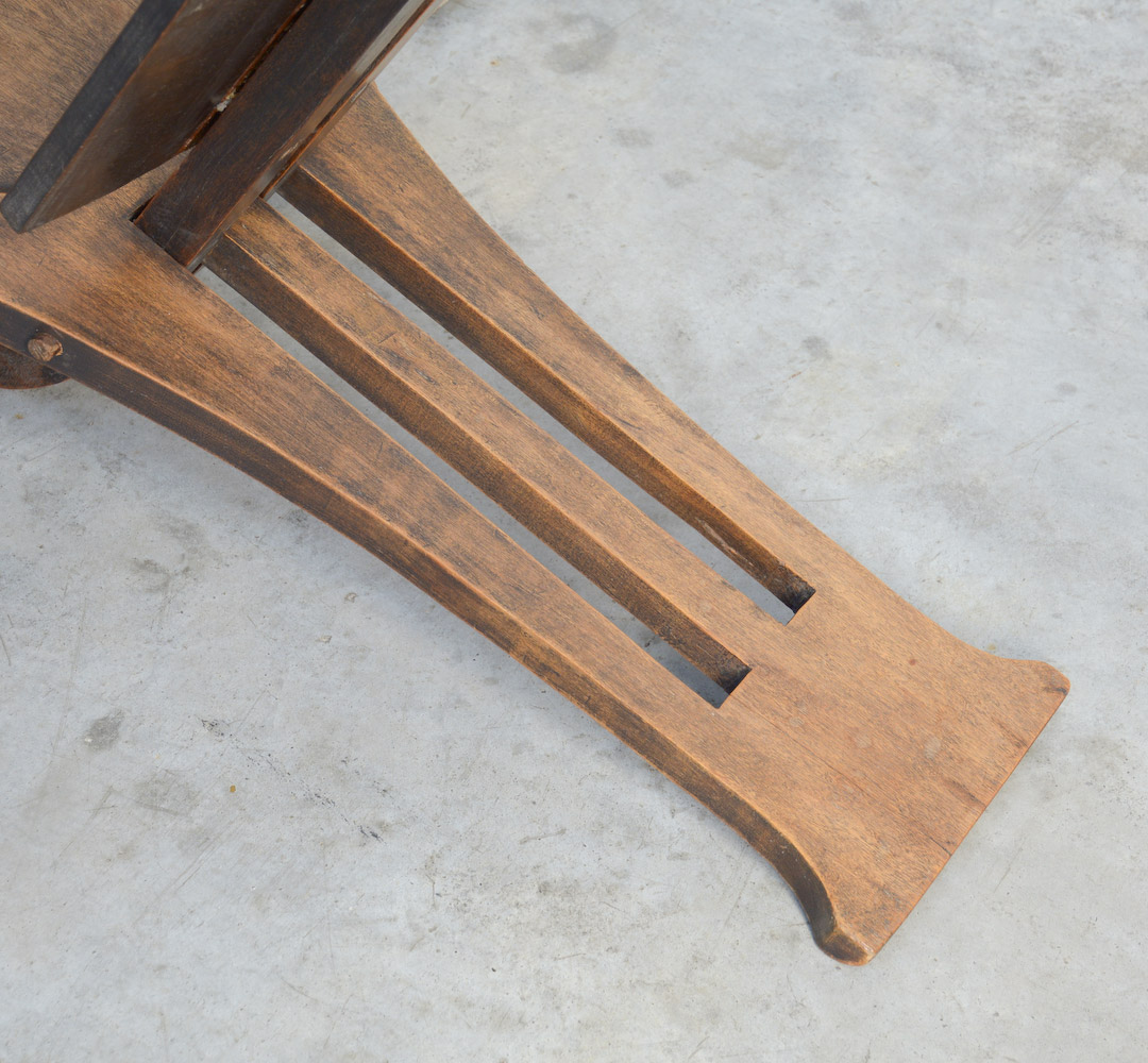 Nice Pair of Geometric African Chief Chairs - Vintage Design Point