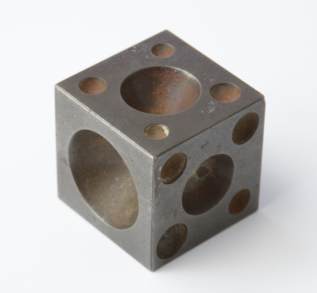 Decorative Vintage Brass and Metal Cubes - Vintage Design Point