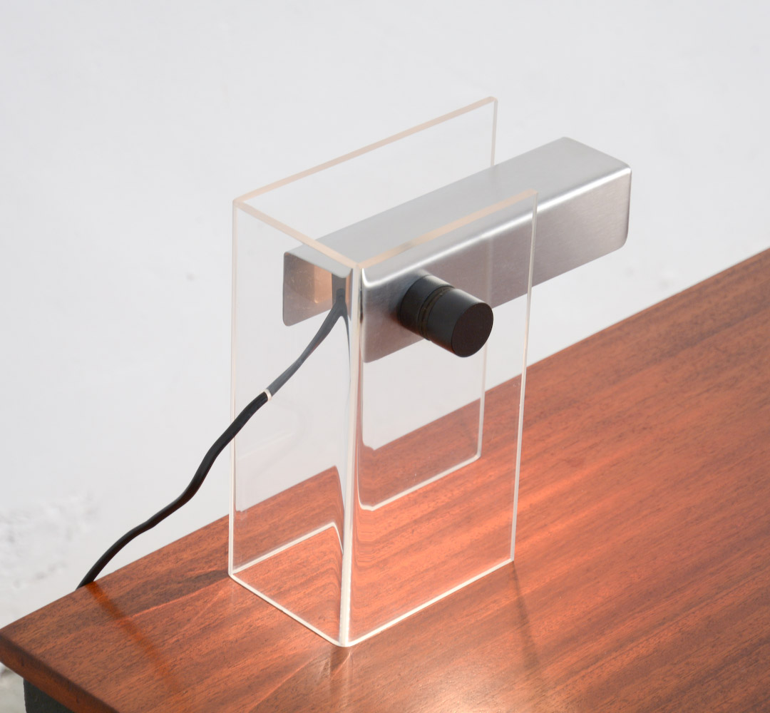 Rare Perspex Table Lamp by Christophe Gevers - Vintage Design Point