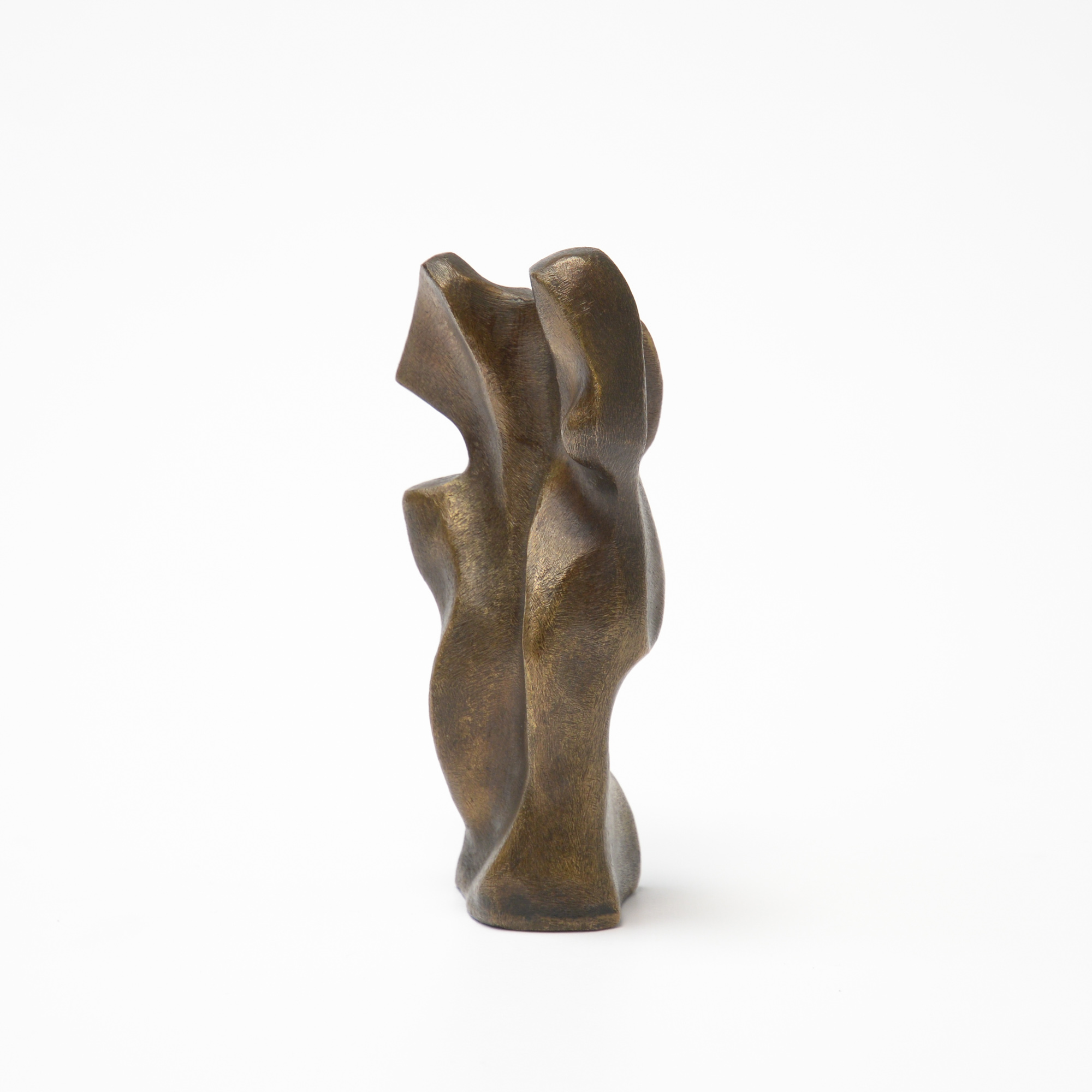 Abstract Bronze Sculpture - Vintage Design Point