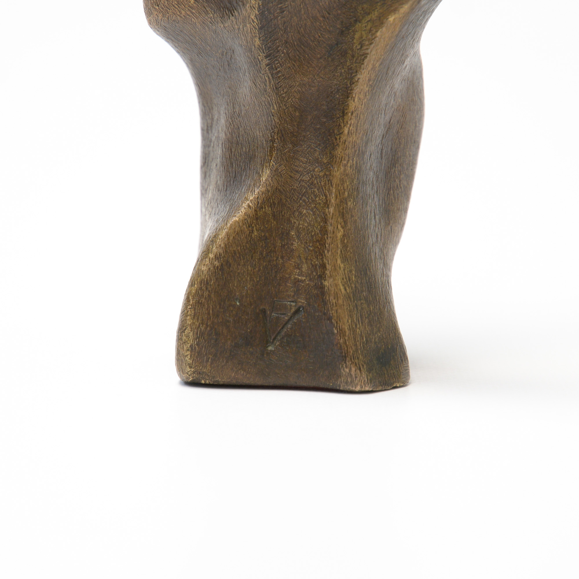Abstract Bronze Sculpture - Vintage Design Point