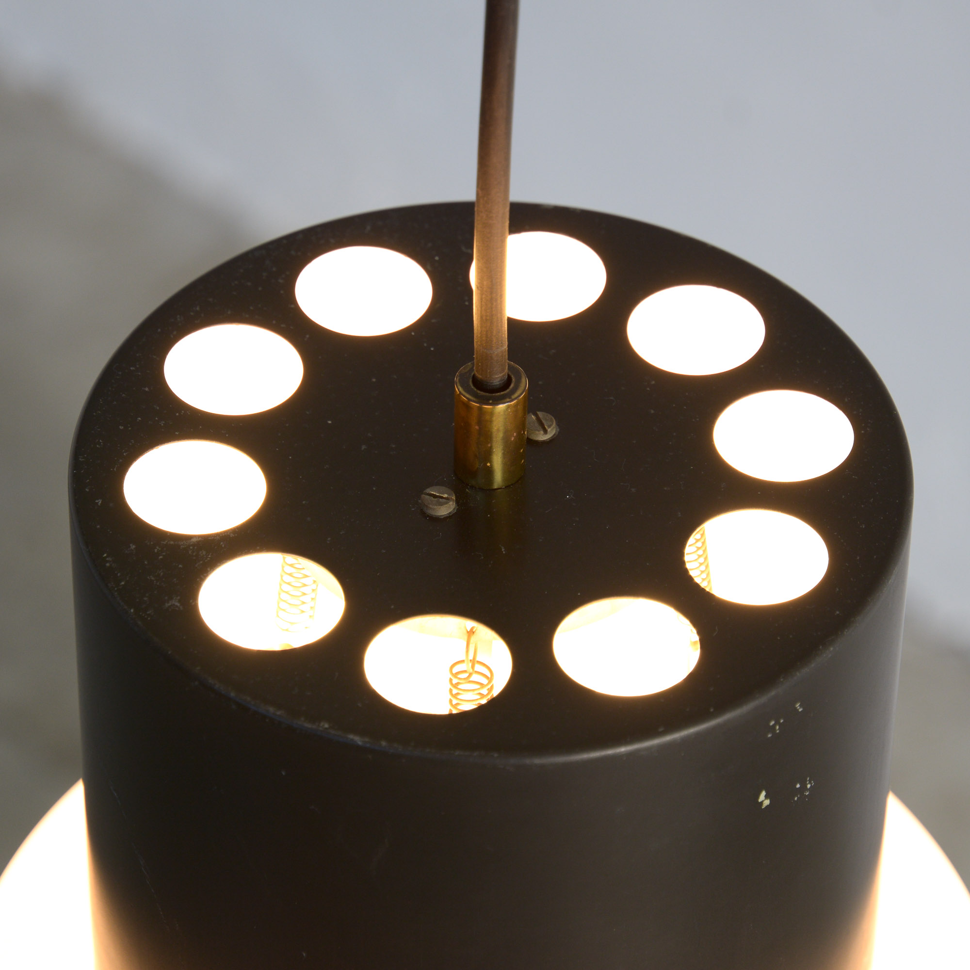 Pair of Locarno Cylindrical Pendant Lamps by Philips - Vintage Design Point