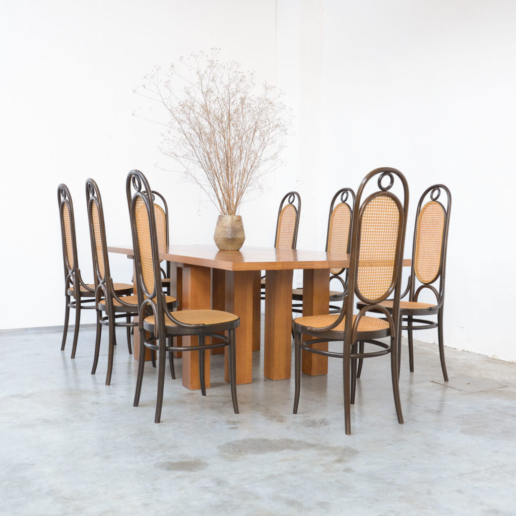Set of 8 Bentwood Dining Chairs - Thonet Mod. 207R - Long John ...