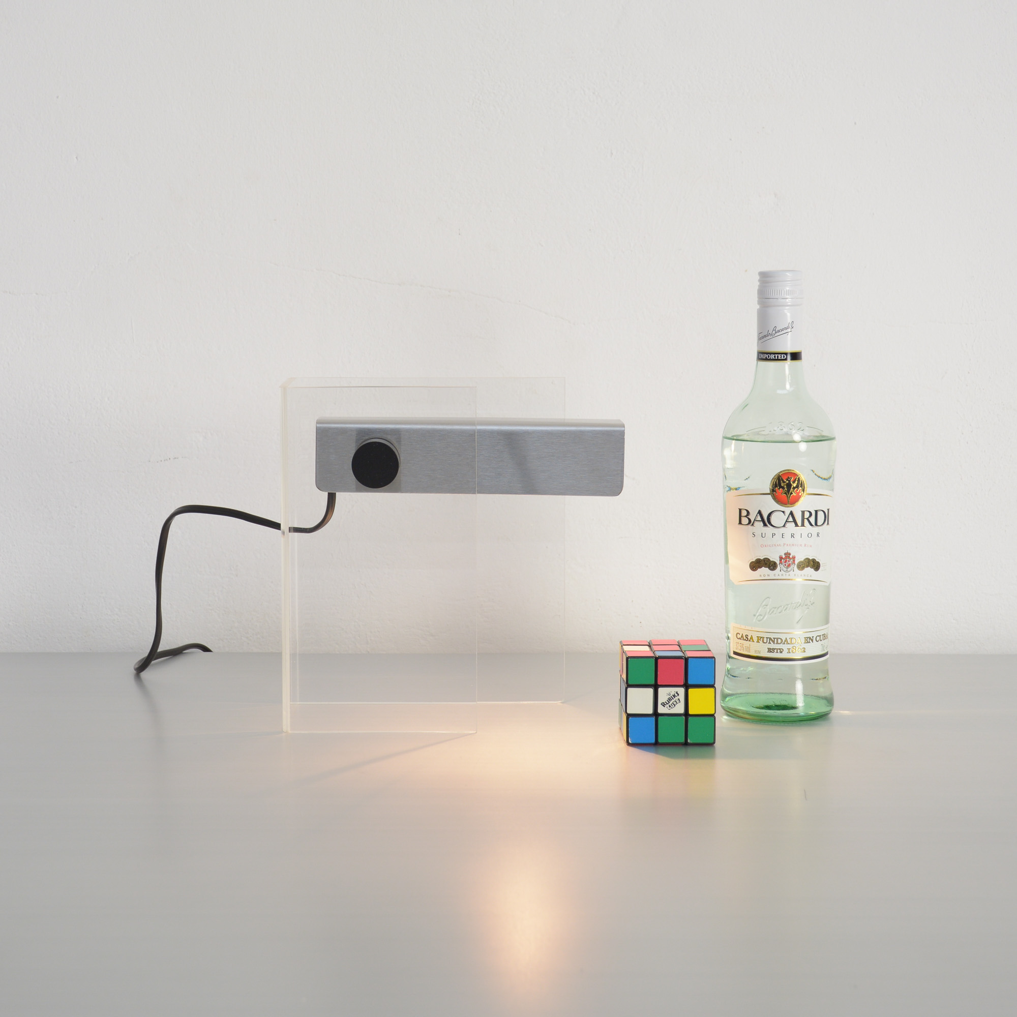 Minimalist Perspex Table Lamp by Christophe Gevers - Vintage Design Point