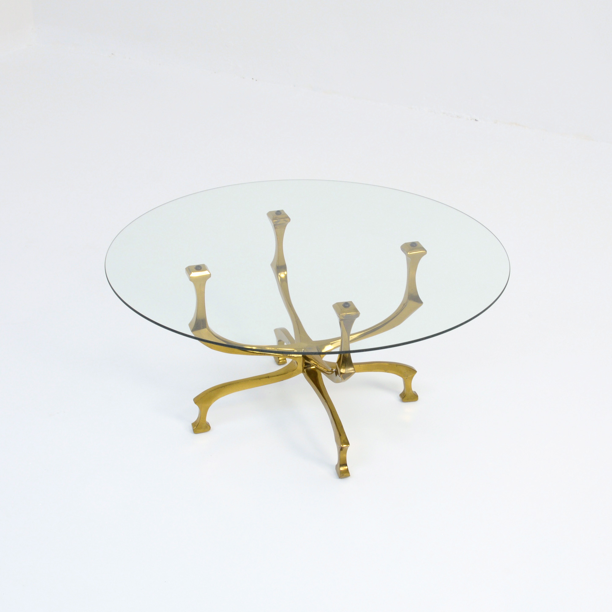 Stylish Bronze Coffee Table by Willy Daro - Vintage Design Point