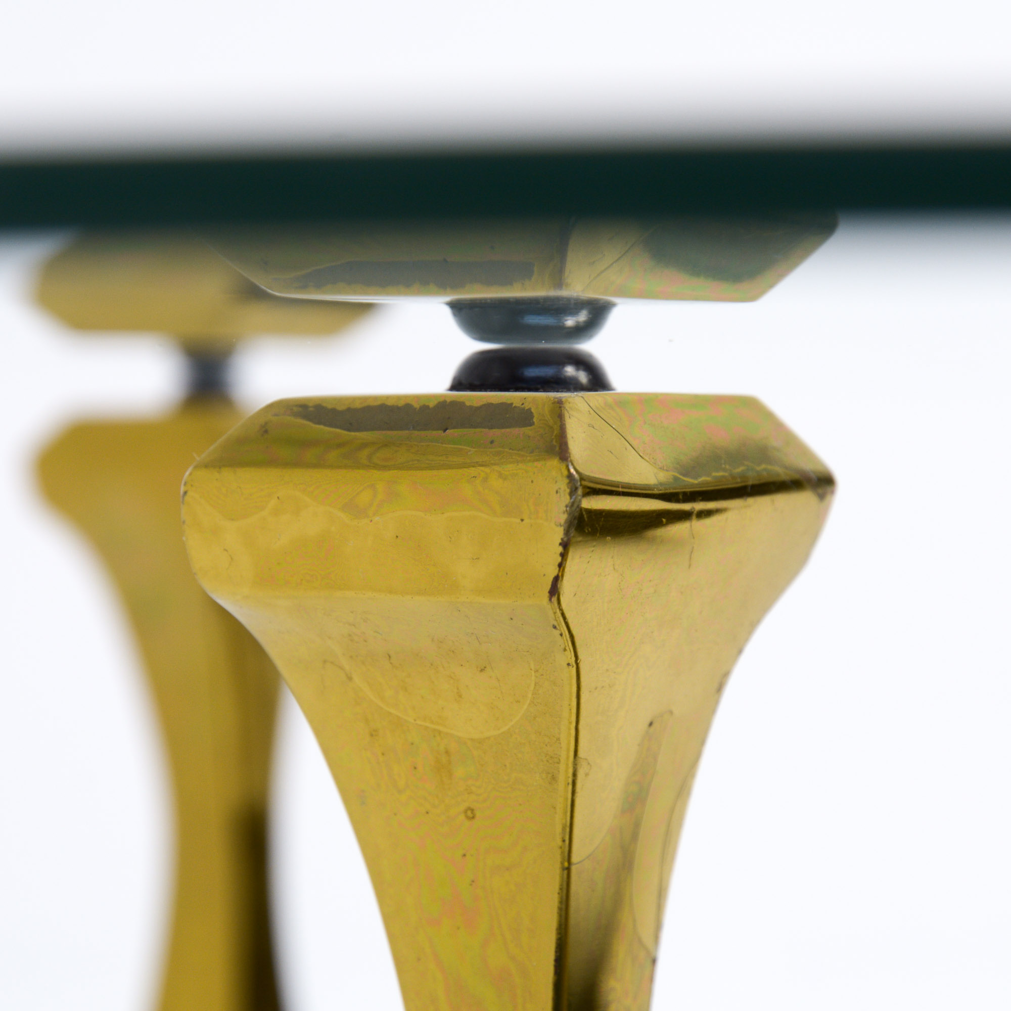 Stylish Bronze Coffee Table by Willy Daro - Vintage Design Point