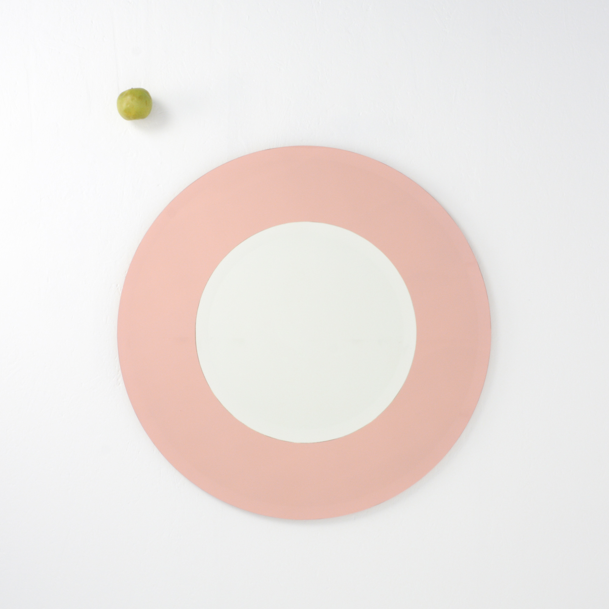 Pink Round Mirror by Cristal Art - Vintage Design Point