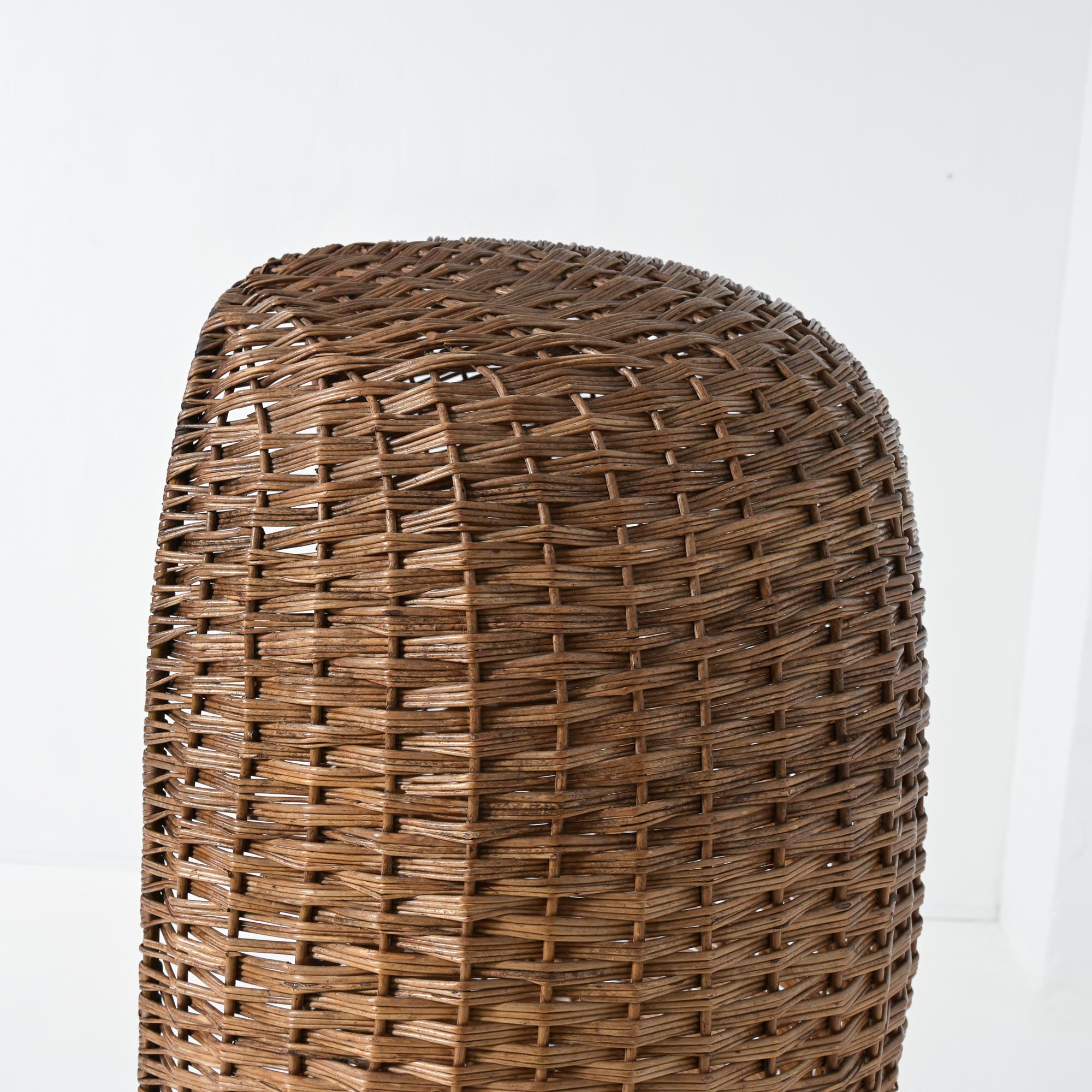 Old Rattan Egg Chair - Vintage Design Point