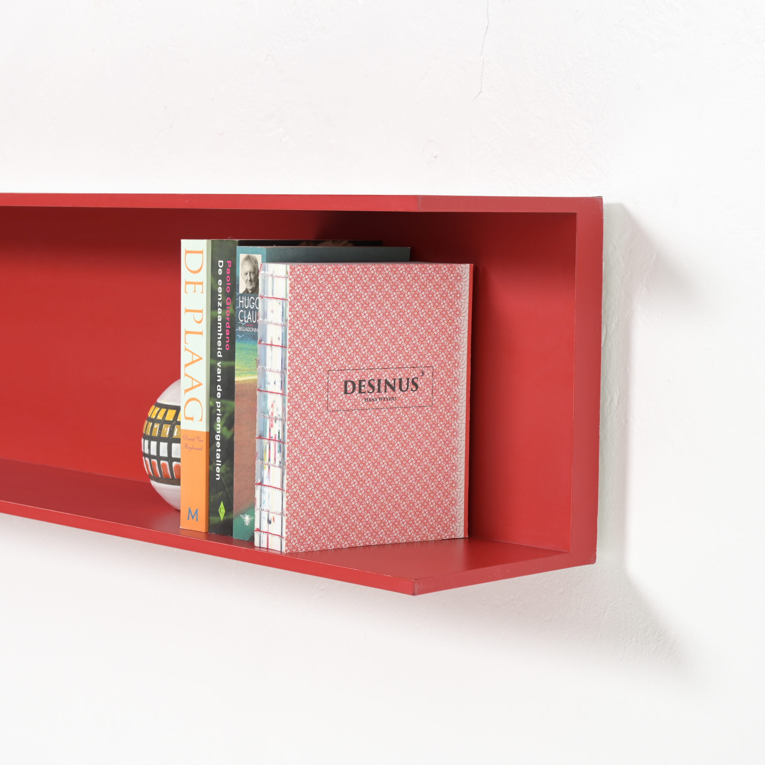 Red Shelf by Walter Wirz for Wilhelm Renz - Vintage Design Point