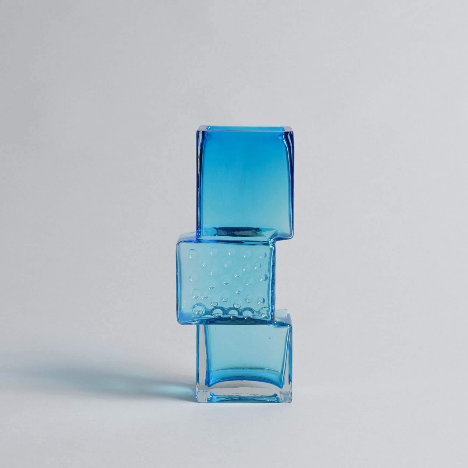 Blue Drunken Bricklayer Vase by Whitefriars Glass - Vintage Design Point